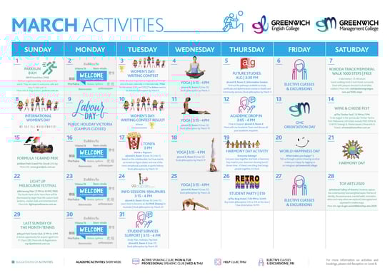 Greenwich College | Your Life in Australia | Student Activities